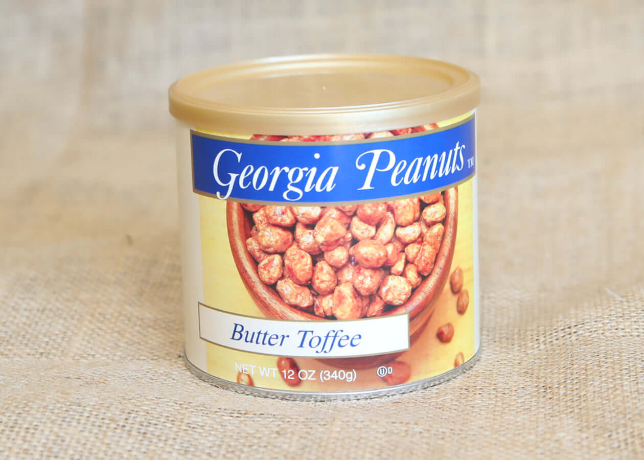 12 oz can Butter Toffee Peanuts – Georgia Peanut Commission